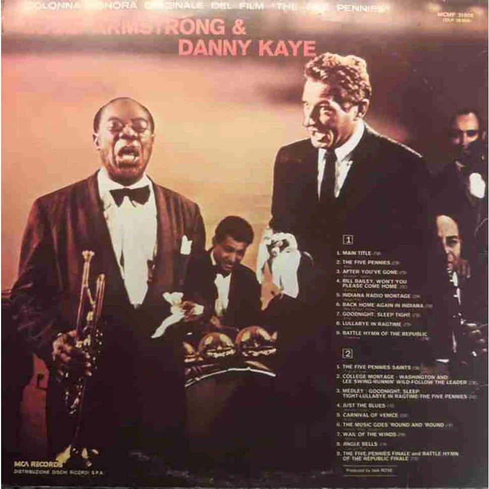 Louis Armstrong & Danny Kaye - The Five Pennies - Vinyl LP - IT ...