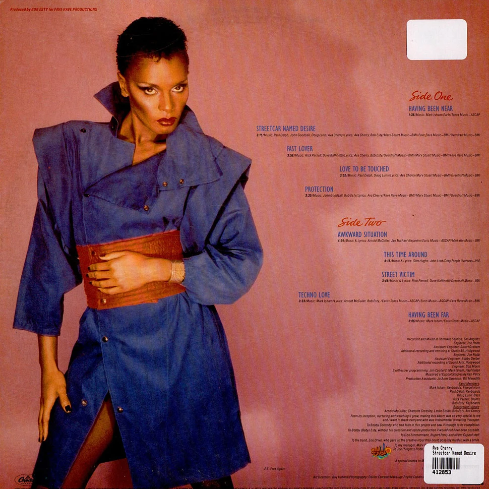 Ava Cherry - Streetcar Named Desire - Vinyl LP - 1982 - US - Original | HHV