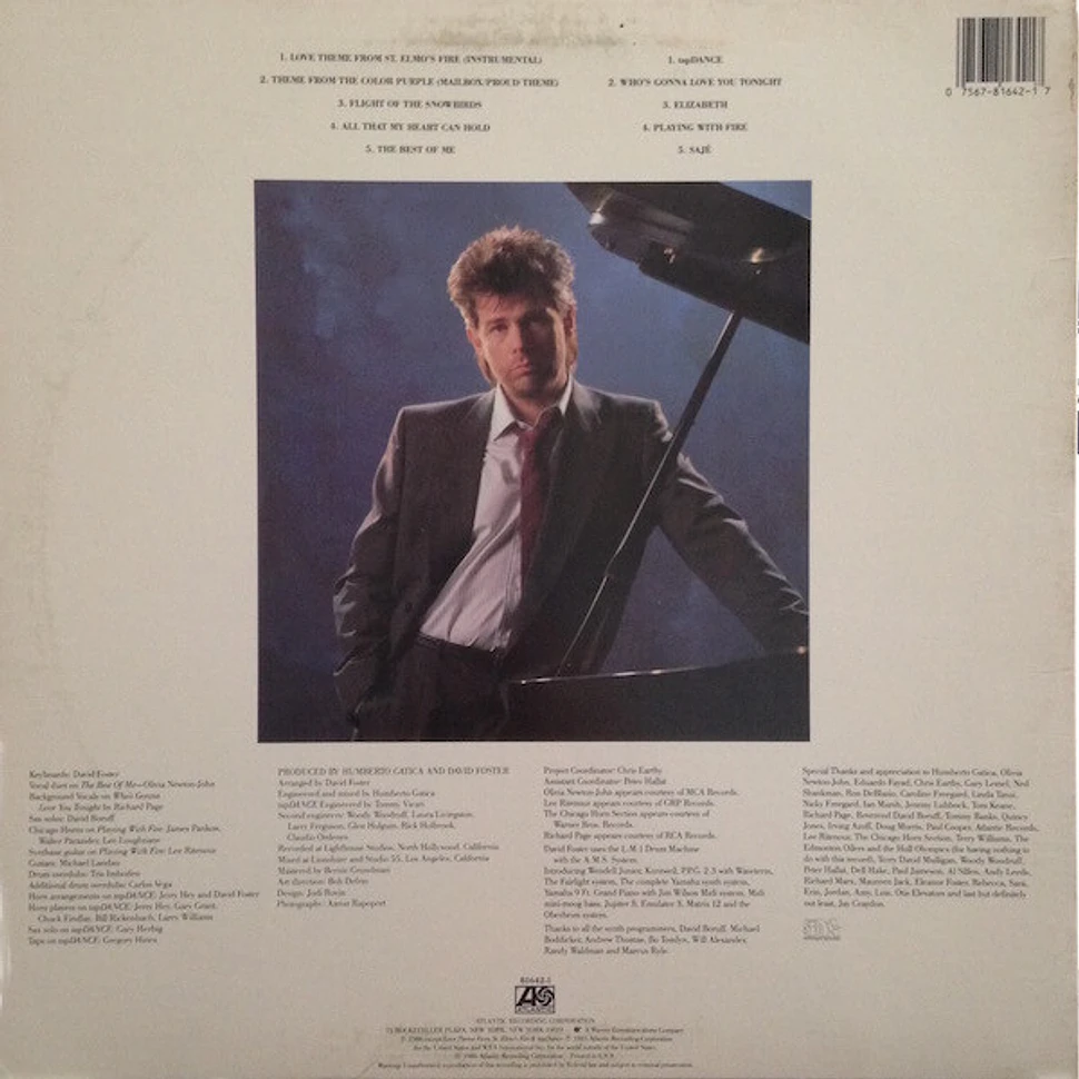 David Foster - David Foster - Vinyl LP - 1986 - US - Original | HHV