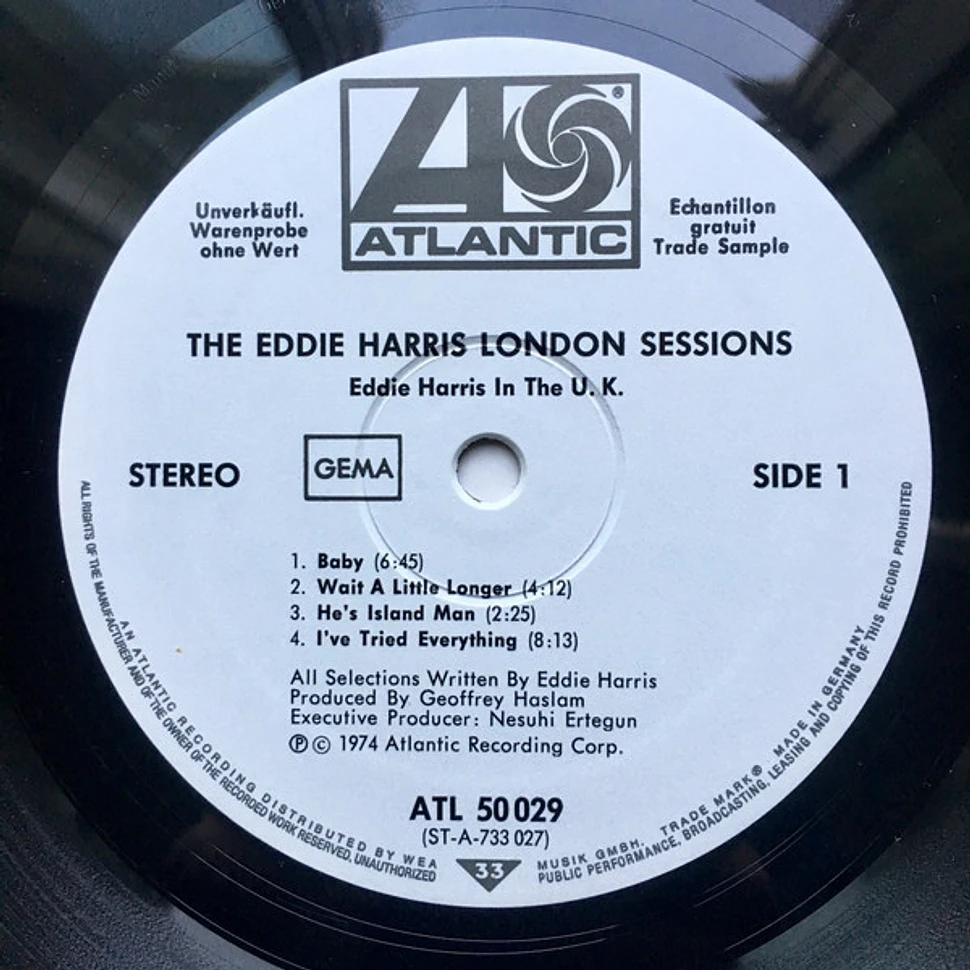Eddie Harris With Steve Winwood, Jeff Beck, Ian Paice, Albert Lee, Rick ...