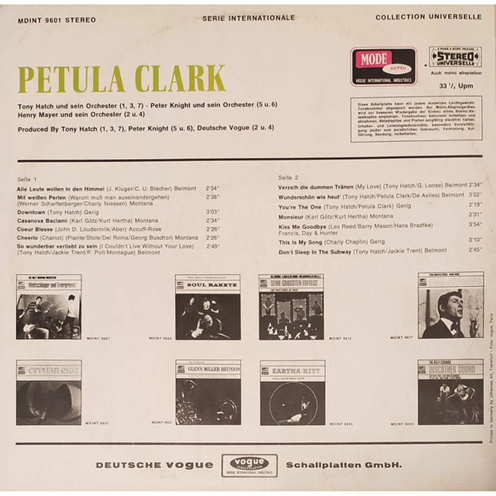 Petula Clark - Petula Clark - Vinyl LP - 1968 - DE - Original | HHV