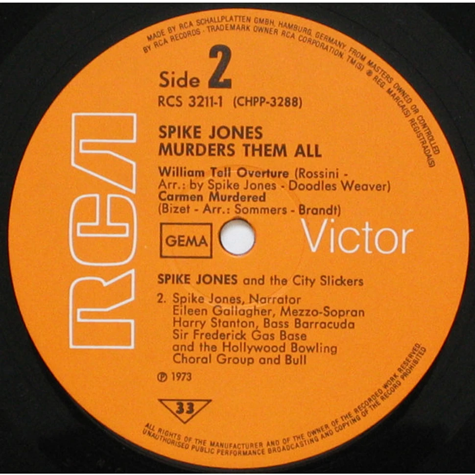 Spike Jones And His City Slickers - Spike Jones Murders Them All ...