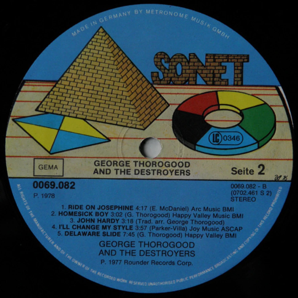 George Thorogood & The Destroyers - George Thorogood And The Destroyers ...