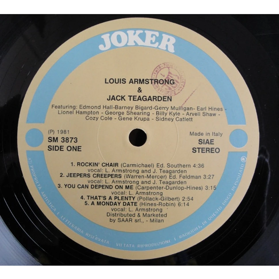 Louis Armstrong & Jack Teagarden - Louis Armstrong & Jack Teagarden ...