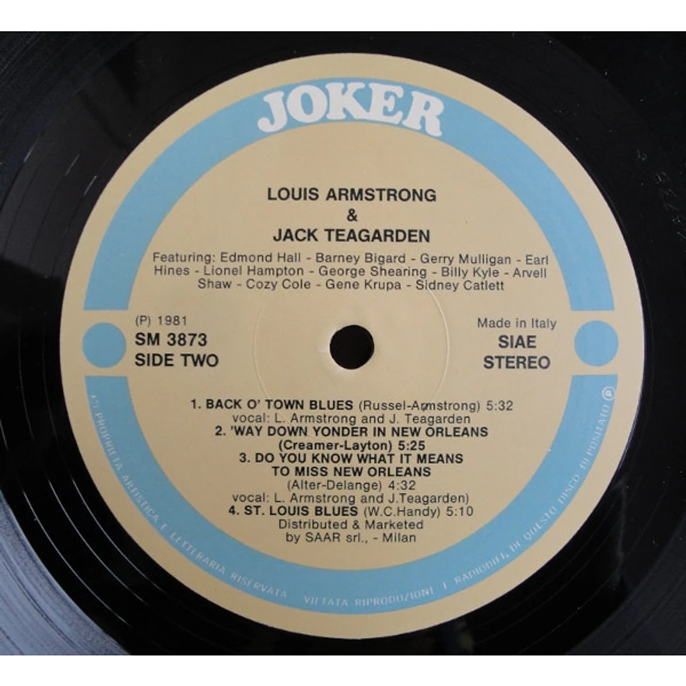 Louis Armstrong & Jack Teagarden - Louis Armstrong & Jack Teagarden ...