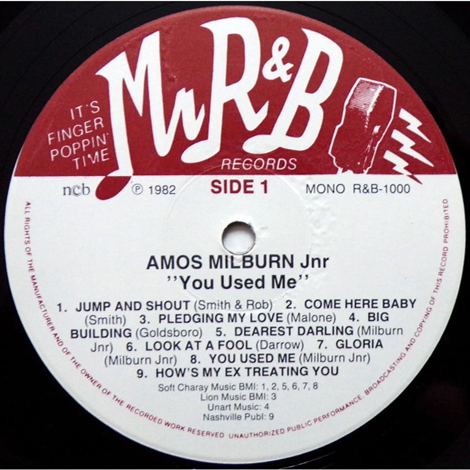 Amos Milburn Jr. - You Used Me And Other Texas Rhythm & Blues Songs ...