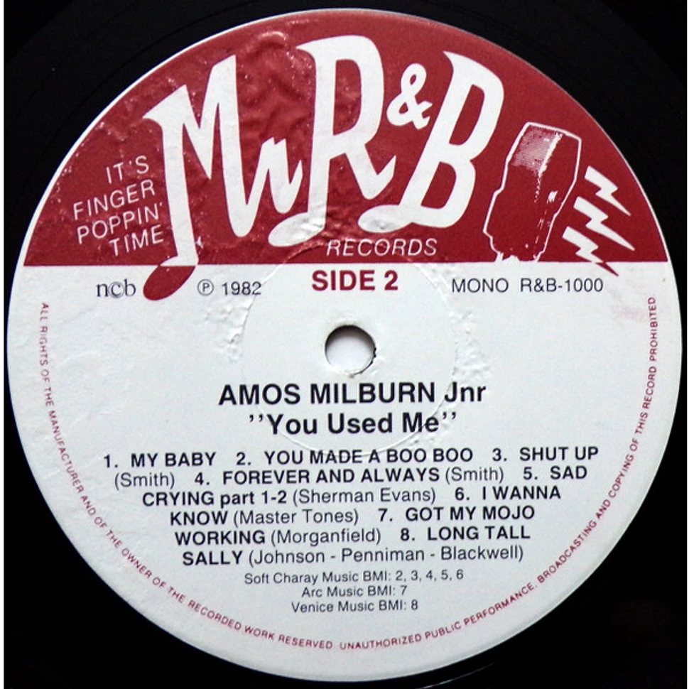 Amos Milburn Jr. - You Used Me And Other Texas Rhythm & Blues Songs ...