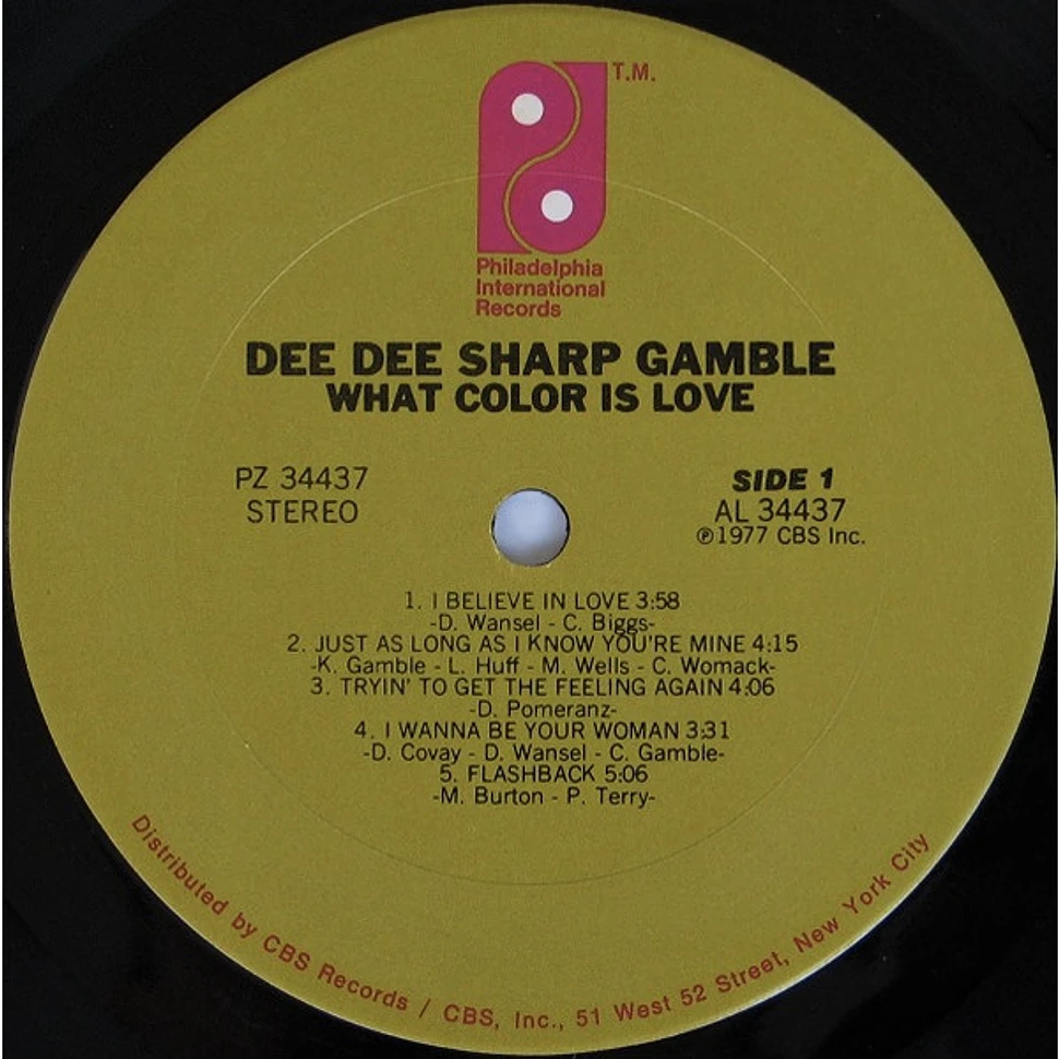 Dee Dee Sharp Gamble - What Color Is Love - Vinyl LP - 1977 - US ...